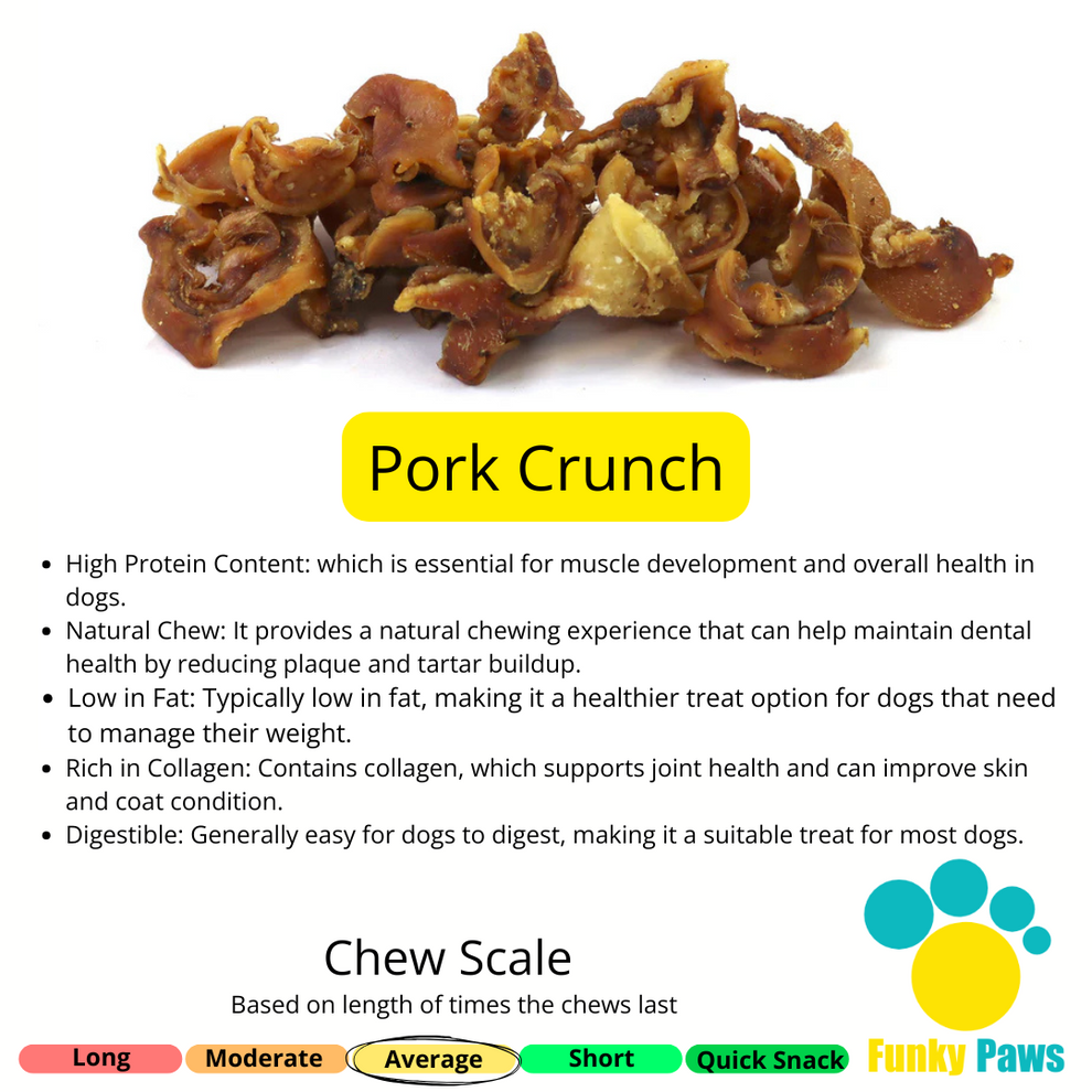 Pork Crunch 150g – Funky Paws Co